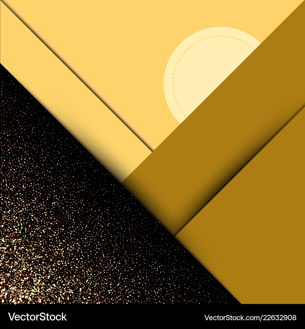 Abstract geometric gold backgroundgold banner Vector Image