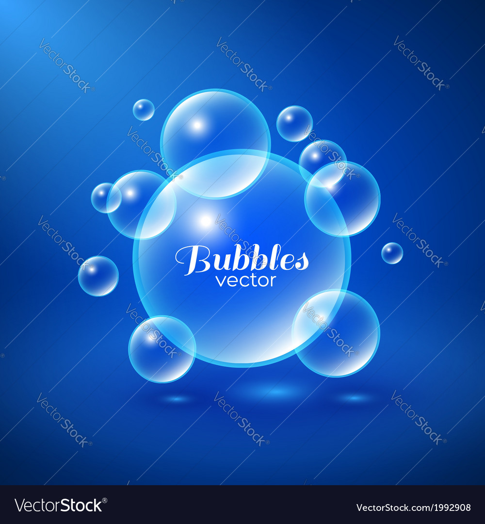 Air Bubbles Background Royalty Free Vector Image