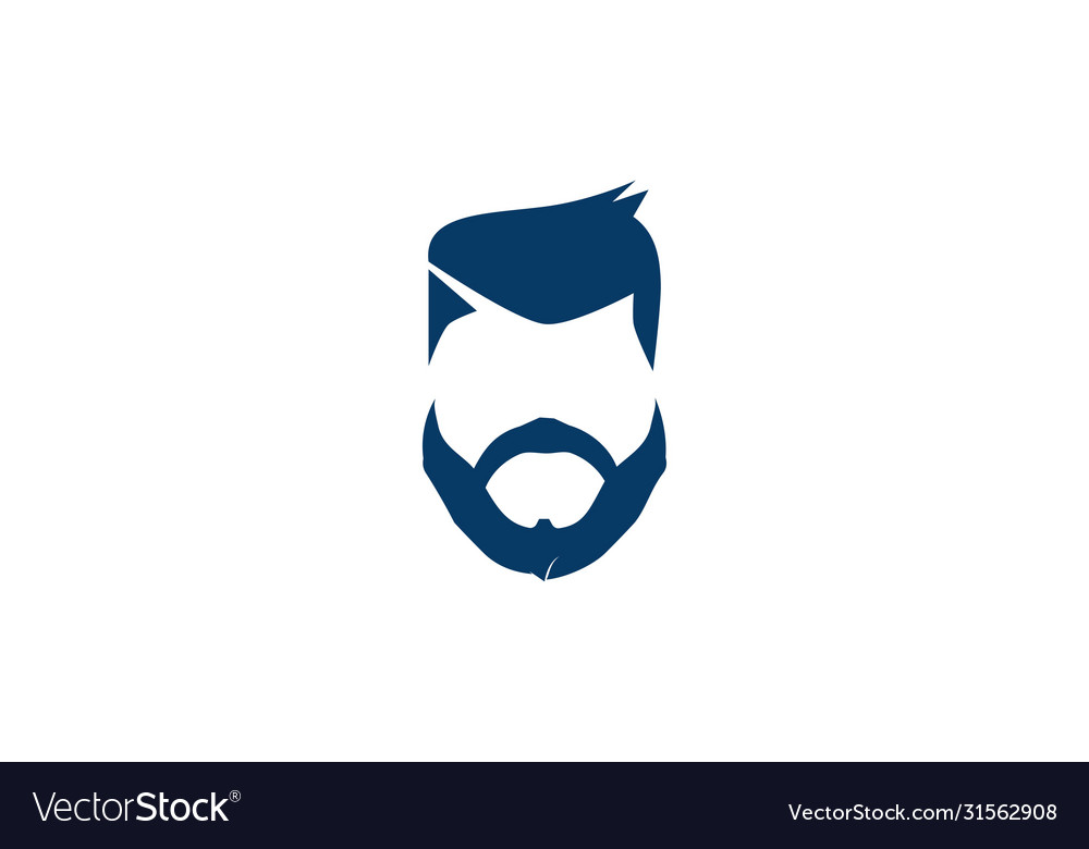 Beard logo Royalty Free Vector Image - VectorStock