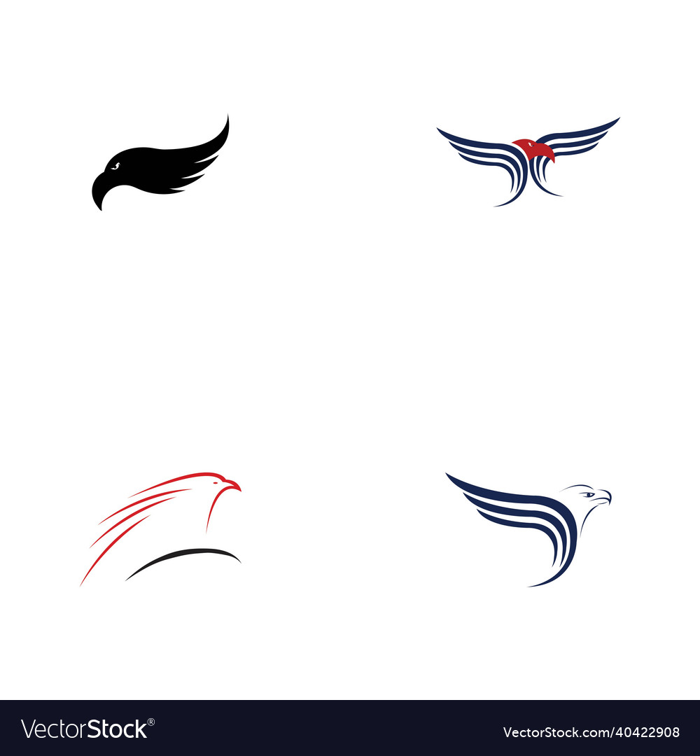 Eagle logo design template Royalty Free Vector Image