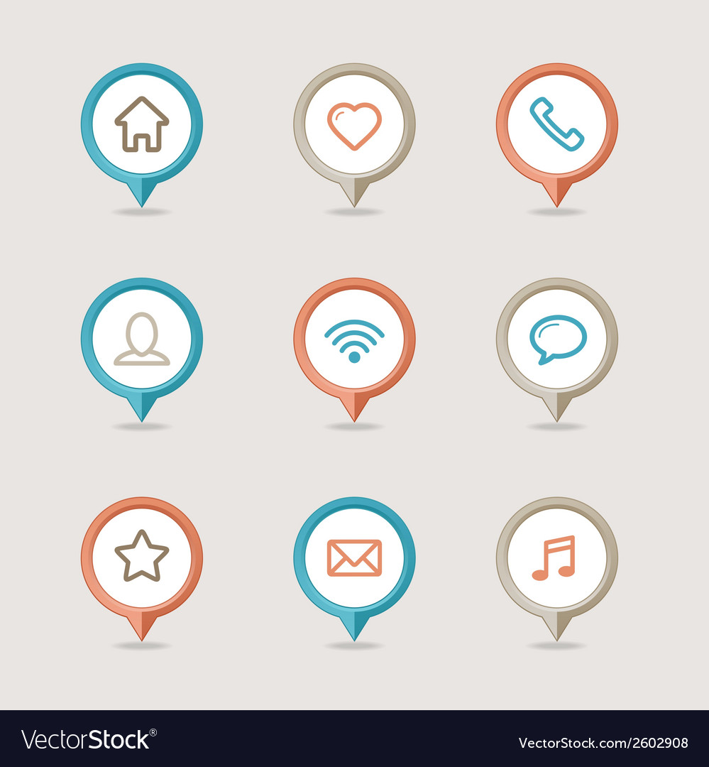 Mapping pins icon Royalty Free Vector Image - VectorStock Mapping pins icon Royalty Free Vector Image - VectorStock