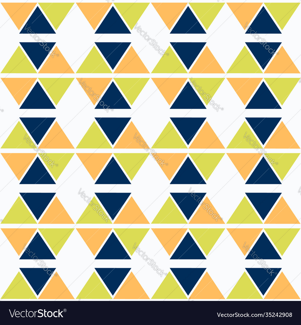 Pattern their triangular motives geometric Vector Image