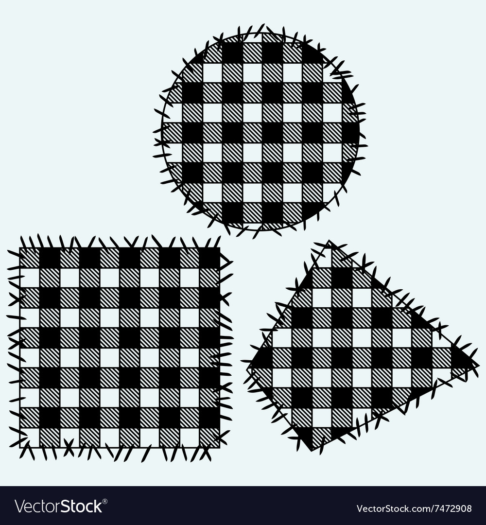 Set patchwork Royalty Free Vector Image - VectorStock