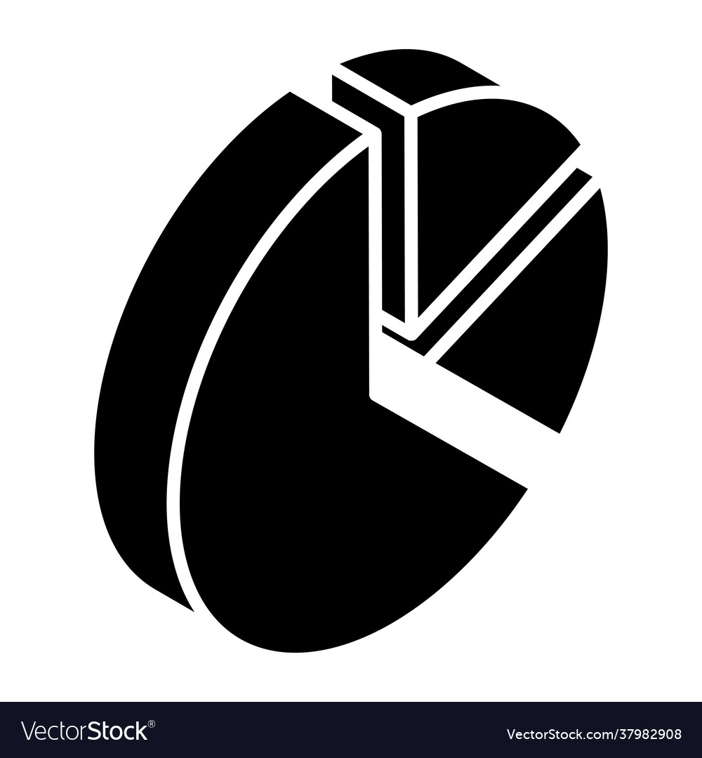 Slice chart Royalty Free Vector Image - VectorStock