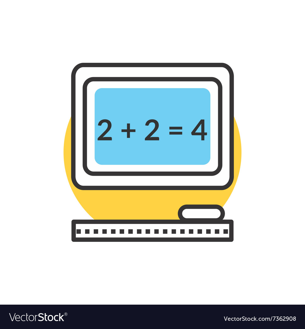 Teaching elementary mathematics Royalty Free Vector Image