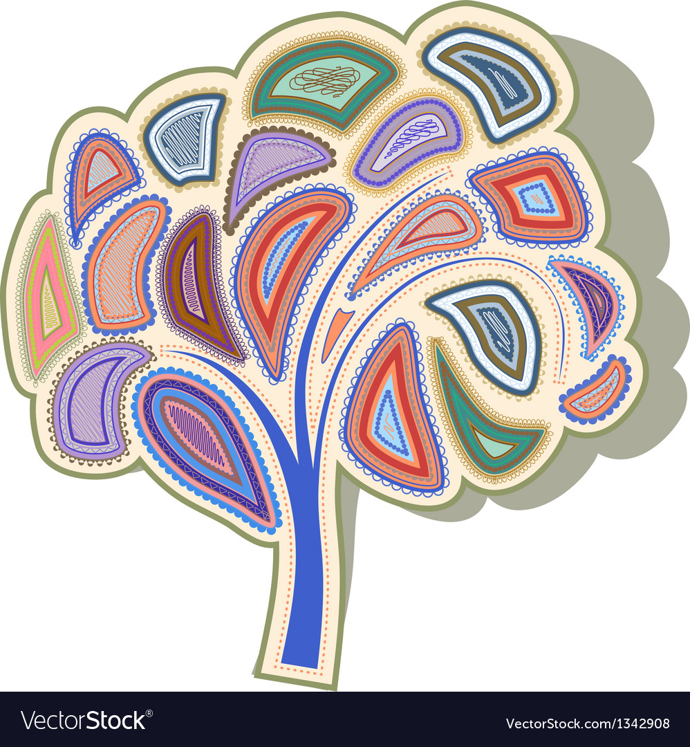 Tree pattern Royalty Free Vector Image - VectorStock