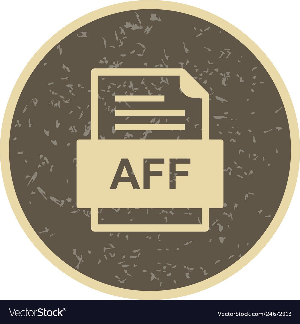 Aaf file document icon Royalty Free Vector Image