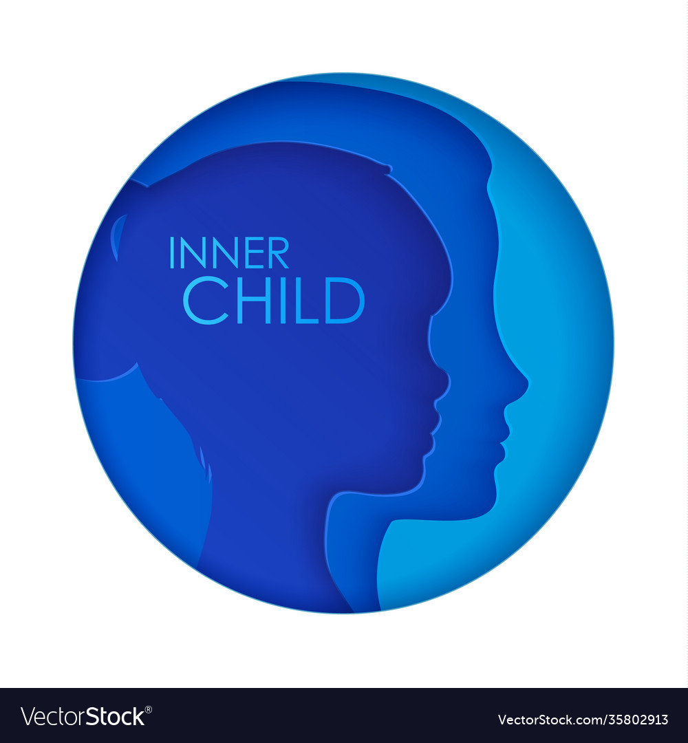 Concept inner child Royalty Free Vector Image - VectorStock