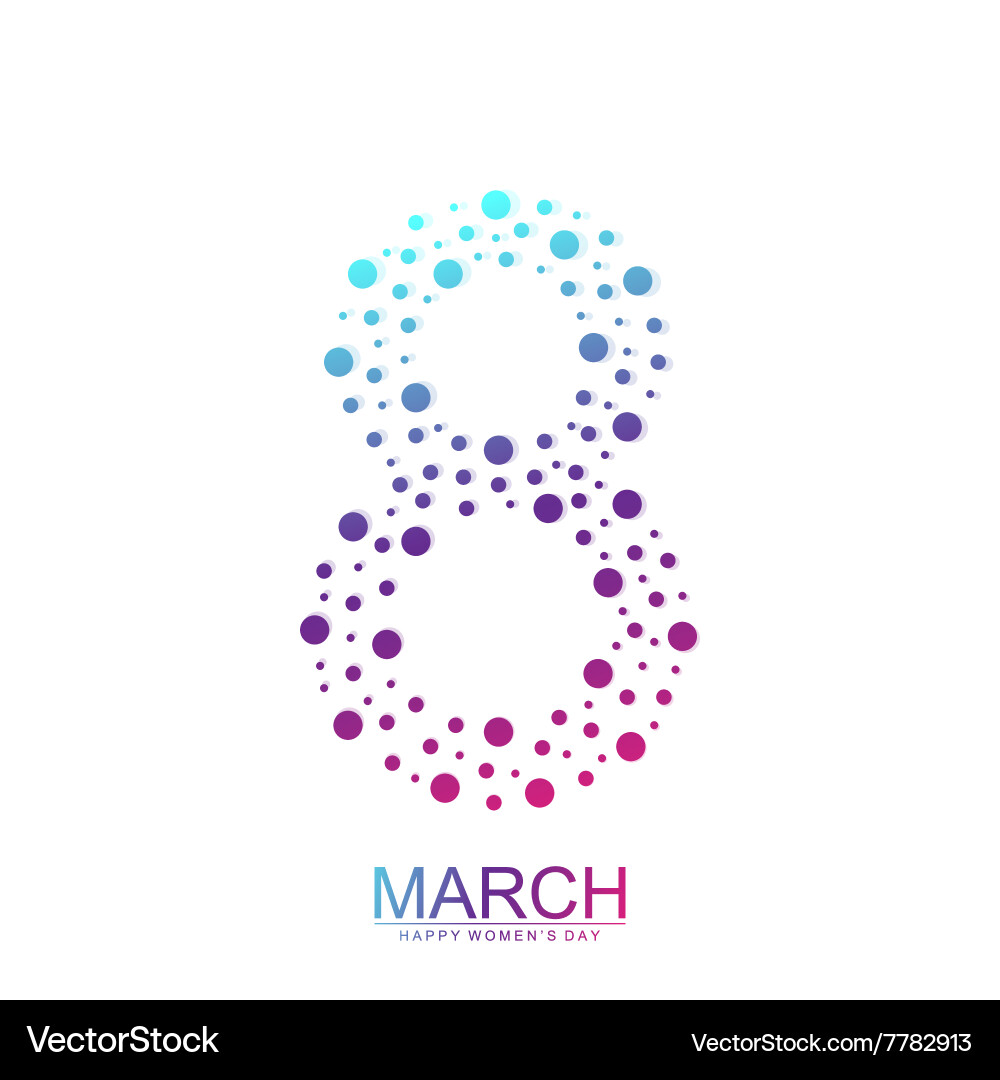 Eight march international womens day Royalty Free Vector