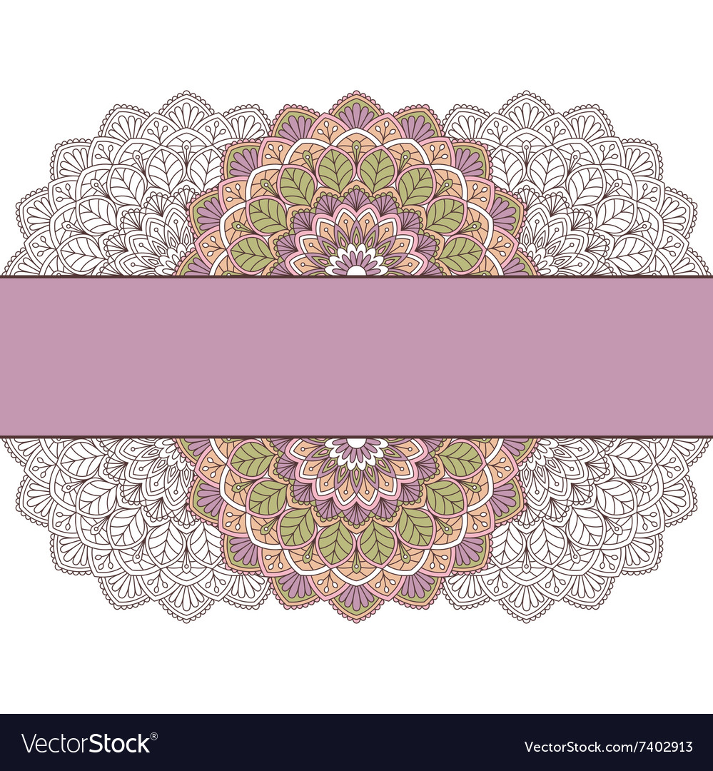 Floral oriental pattern Royalty Free Vector Image
