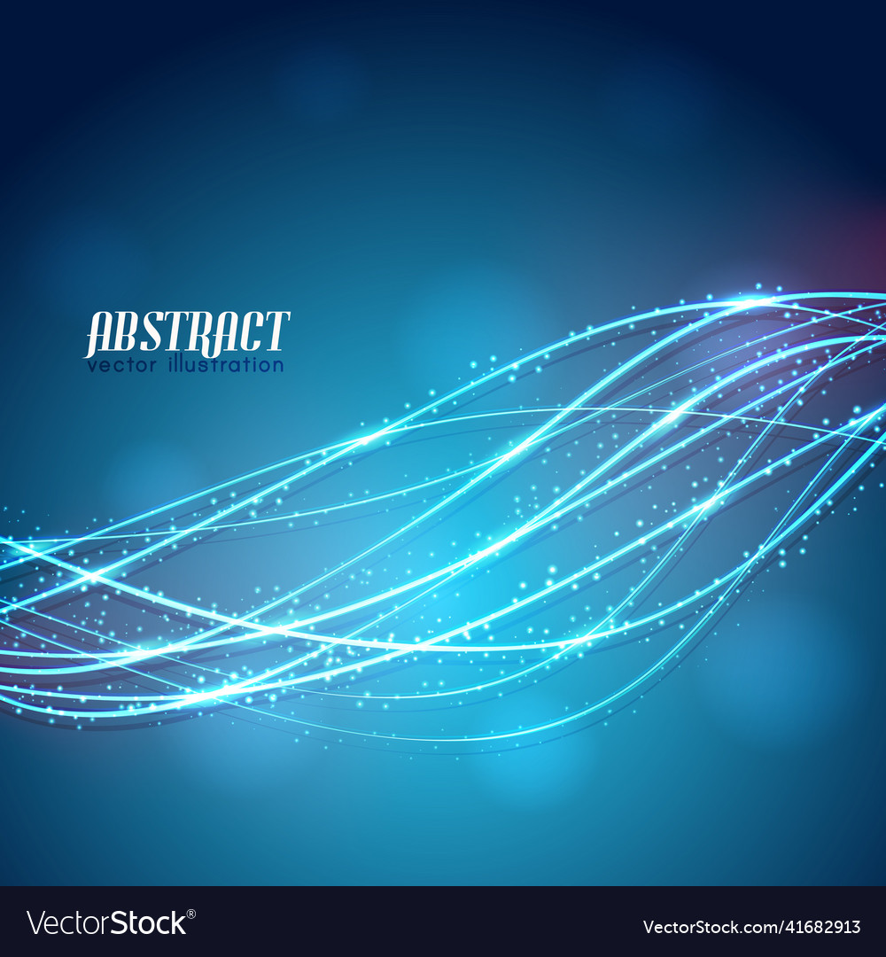 Glowing lines abstract Royalty Free Vector Image