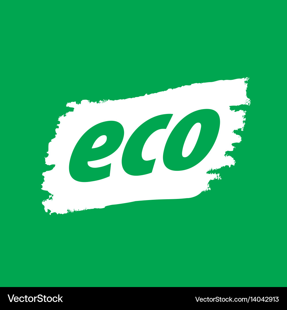 Logo eco Royalty Free Vector Image - VectorStock