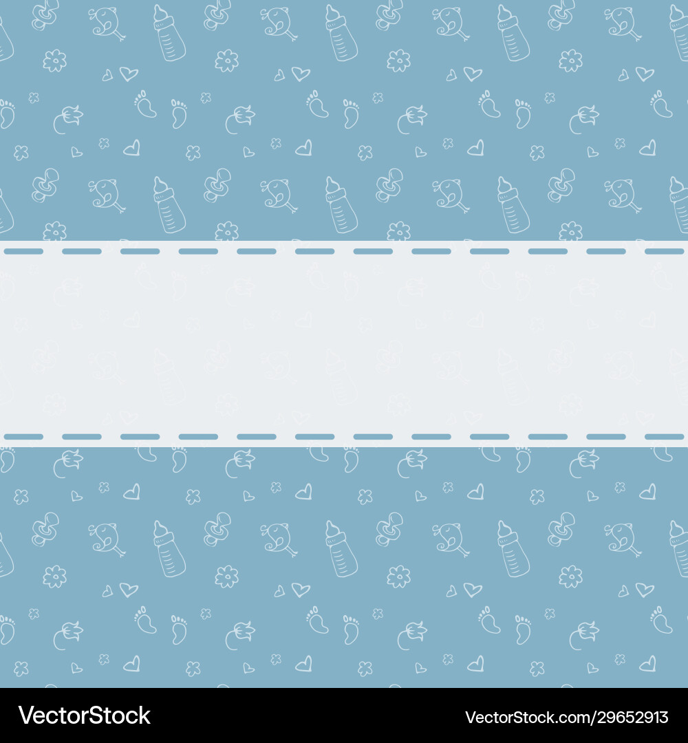 Newborn background with place for text baby Vector Image