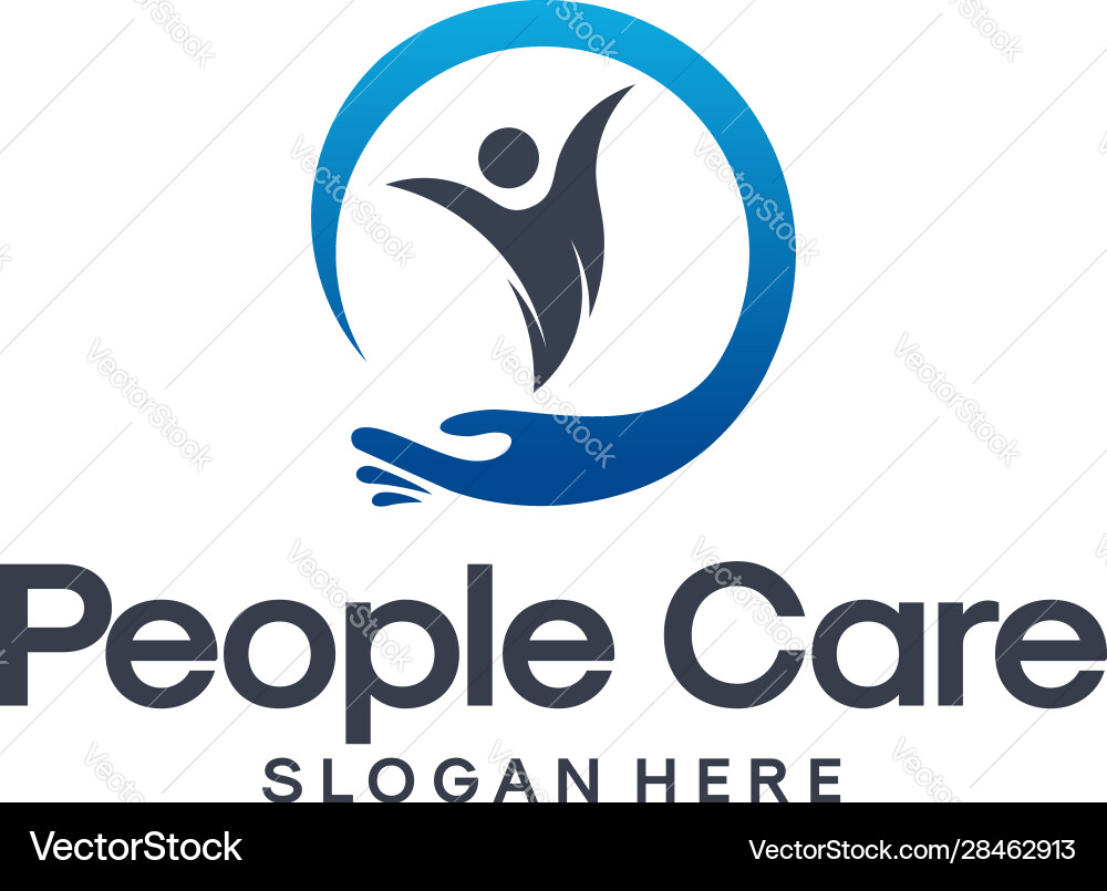 People care logo designs care logo Royalty Free Vector Image