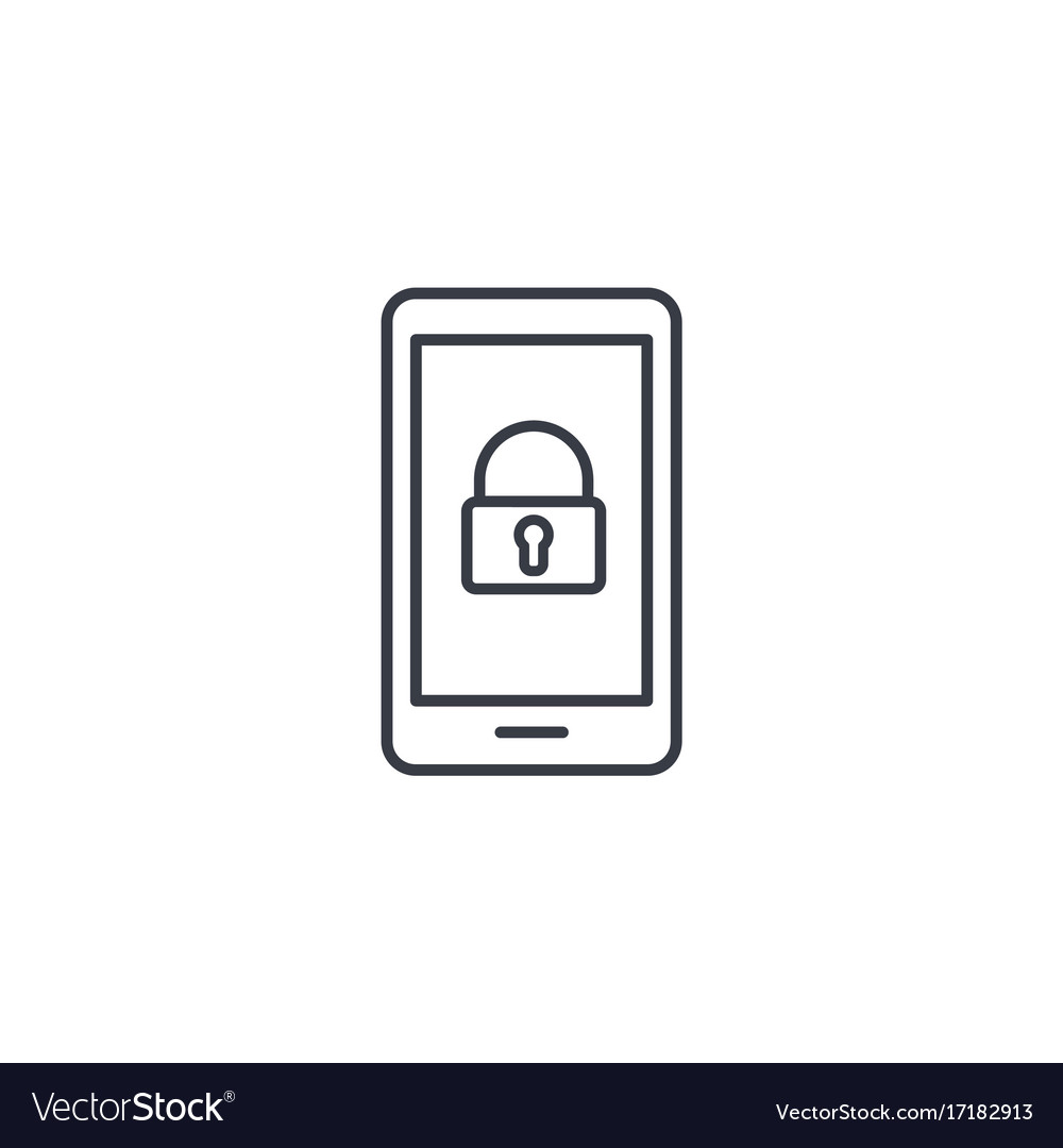Smartphone device password digital data secure Vector Image