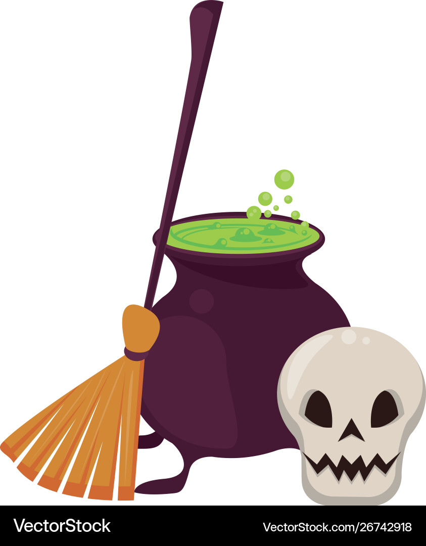 Halloween october scary celebration cartoon Vector Image