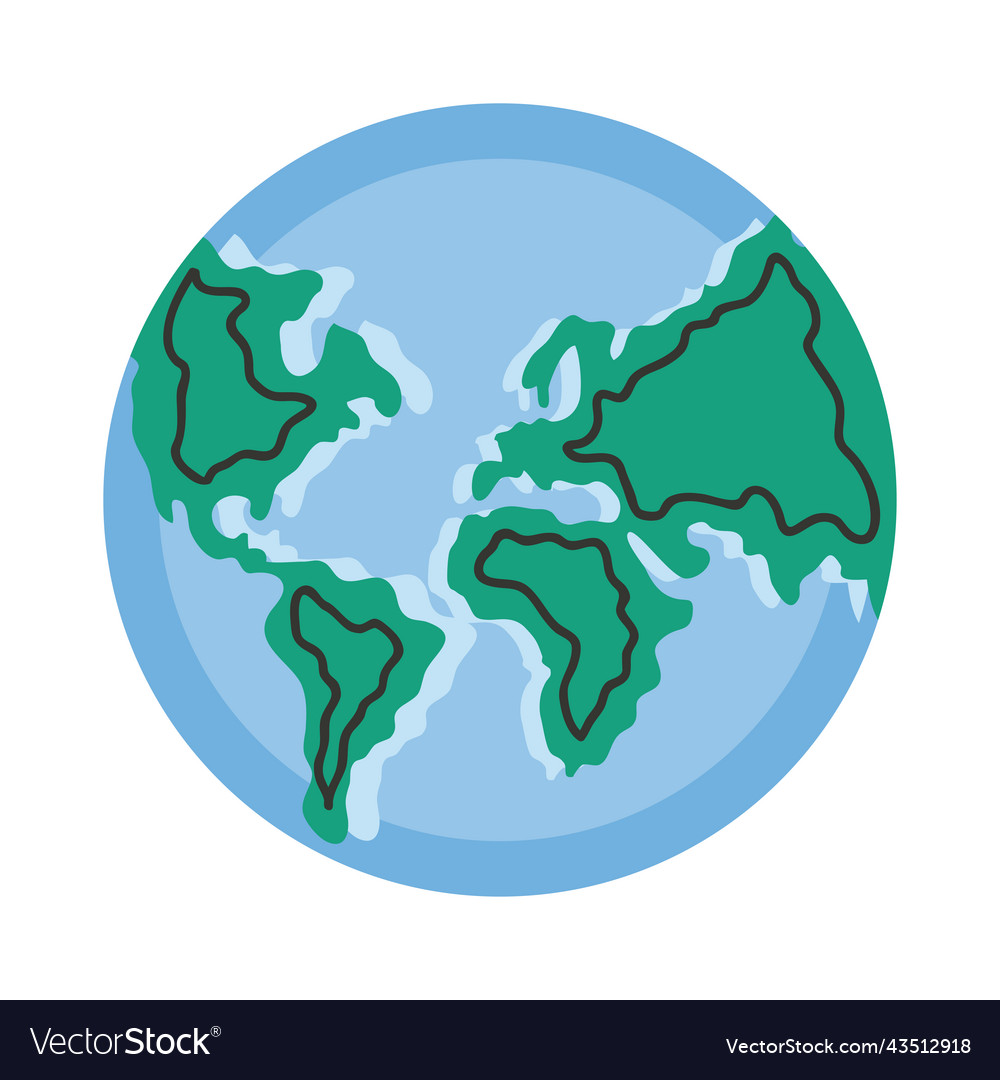 World planet earth Royalty Free Vector Image - VectorStock