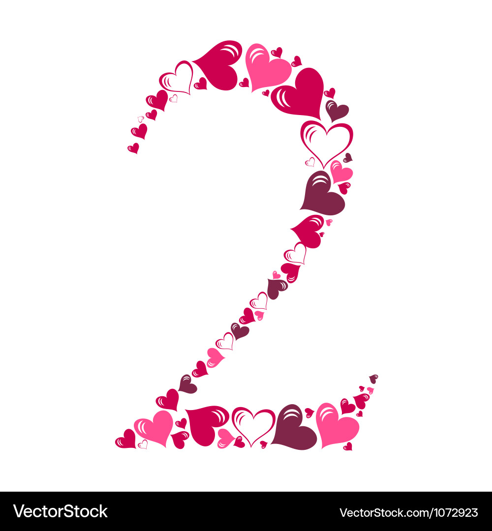 Alphabet of hearts Royalty Free Vector Image - VectorStock