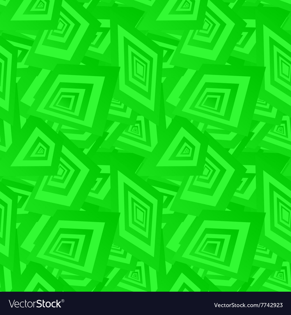 Green seamless rectangle pattern background Vector Image
