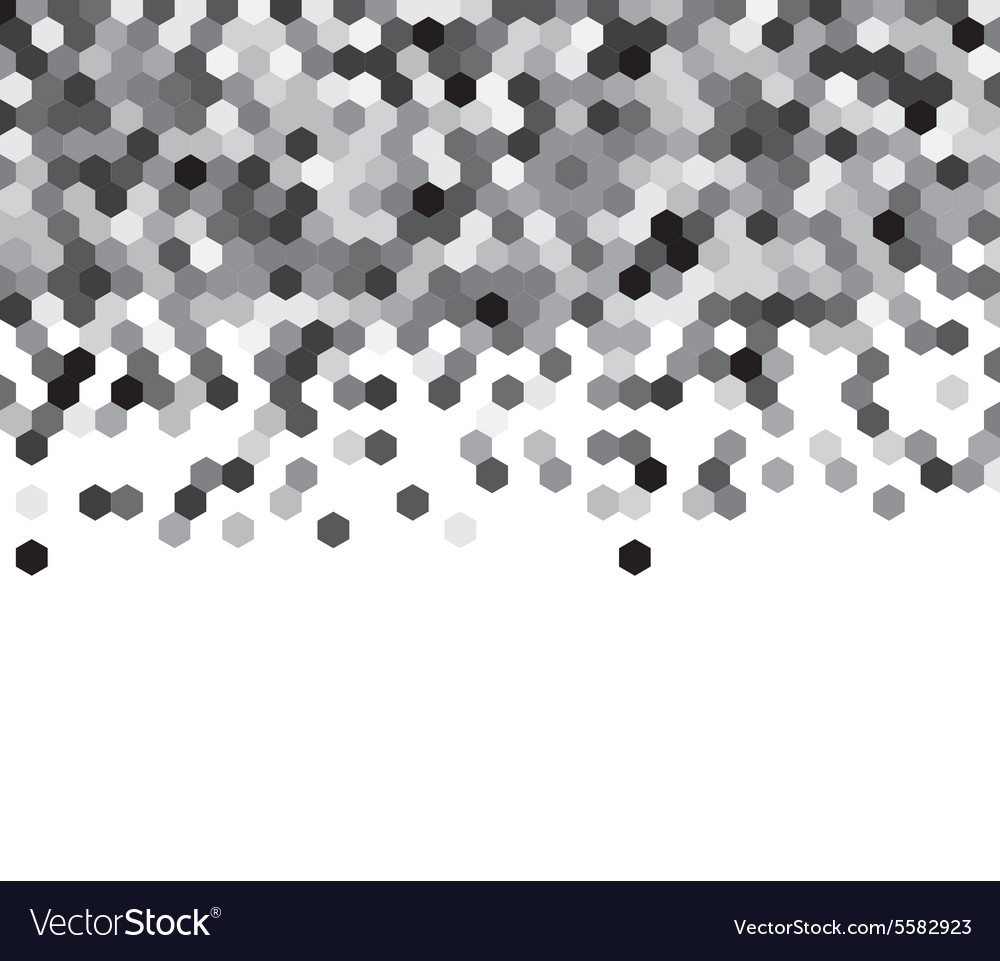 Honeycomb grey pattern Royalty Free Vector Image