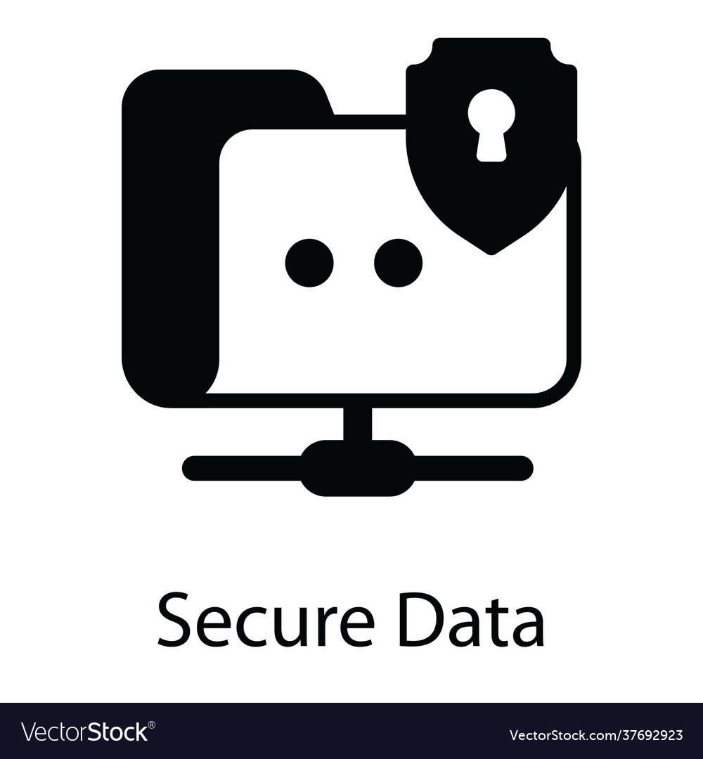 Secure data Royalty Free Vector Image - VectorStock
