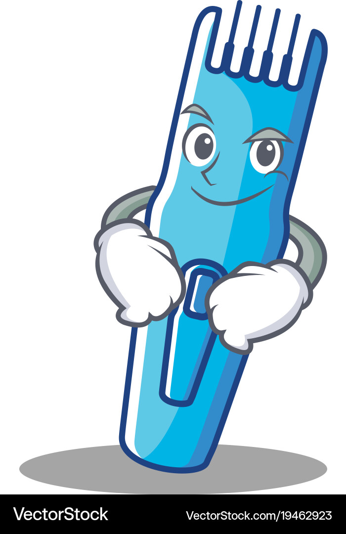 Smirking trimmer character cartoon style Vector Image