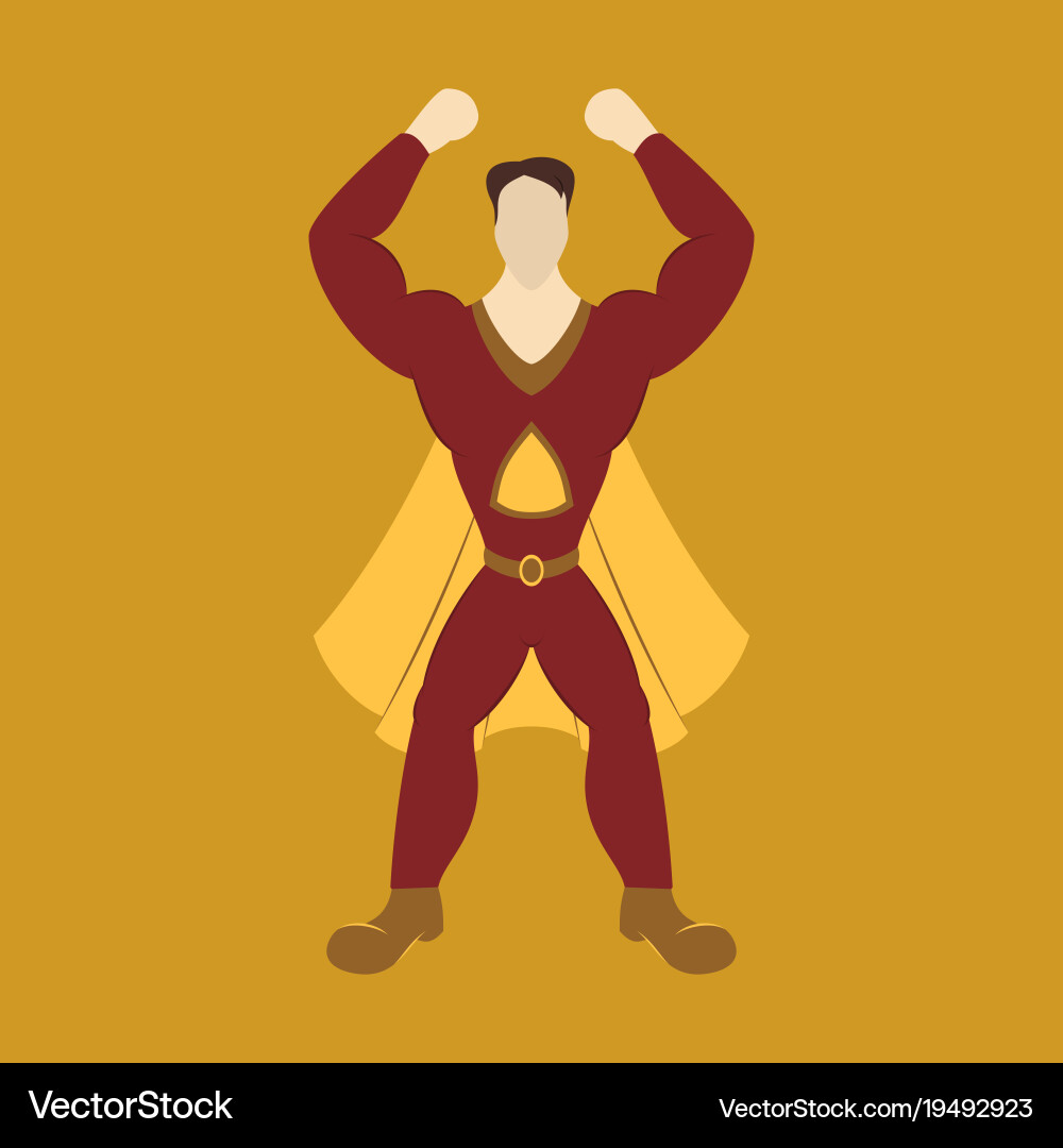 Superhero cartoon icon with superman Royalty Free Vector