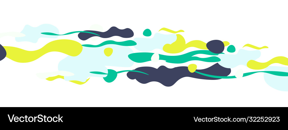 Trendy liquid style shapes abstract design Vector Image