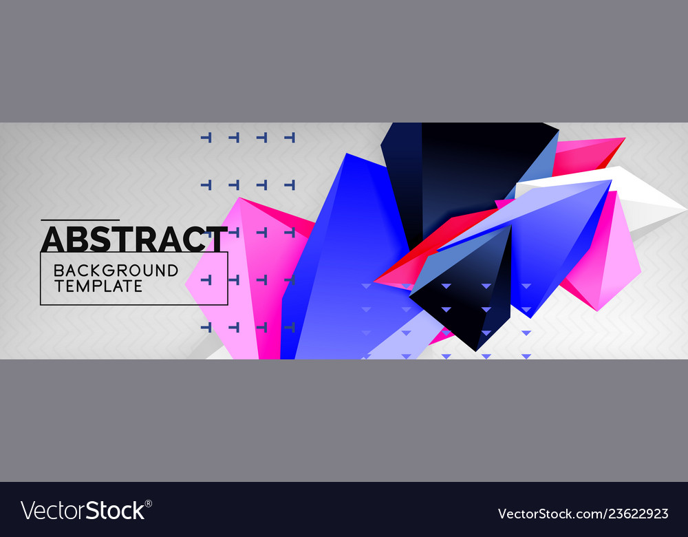 Triangles polygonal background 3d poly Royalty Free Vector