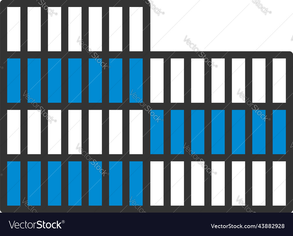 Container stack icon Royalty Free Vector Image