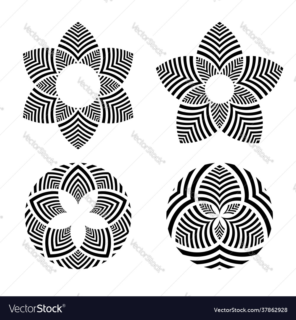 Design elements set Royalty Free Vector Image - VectorStock