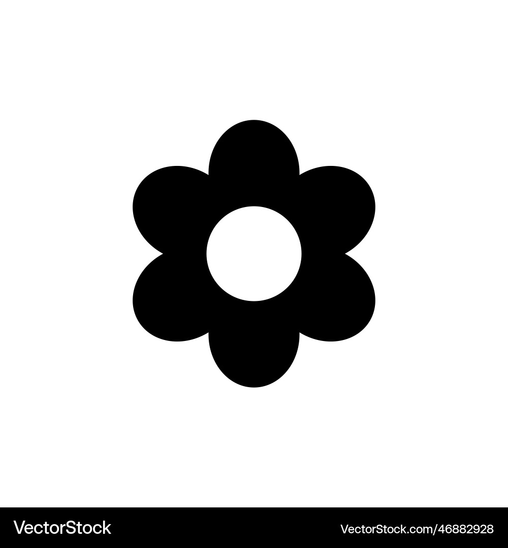 Flower icon floral icon logo Royalty Free Vector Image