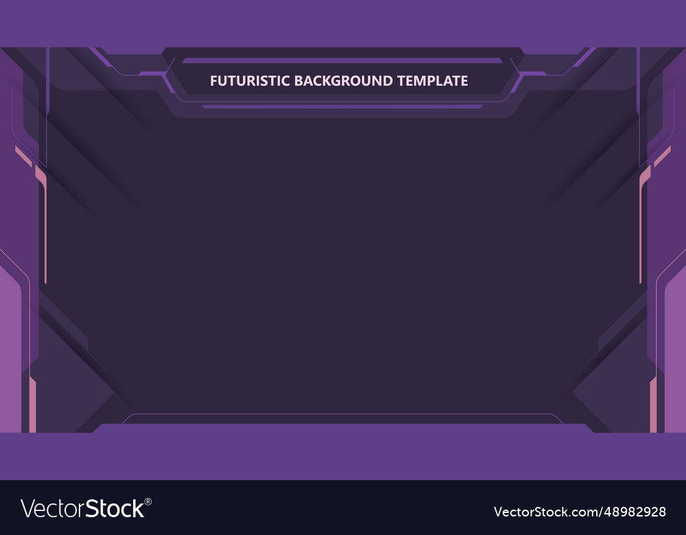 Futuristic sci fi background template Royalty Free Vector
