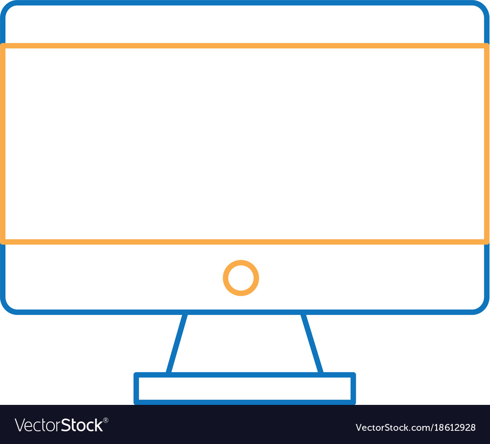 Isolated computer design Royalty Free Vector Image