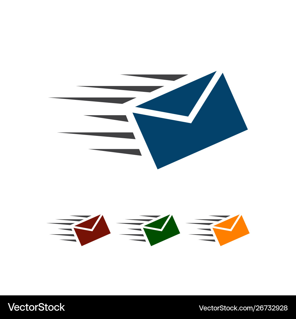 Messages email icon logo design in modern style Vector Image