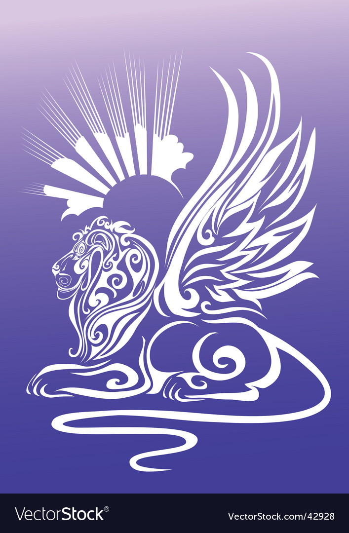 Mythological sphinx Royalty Free Vector Image - VectorStock