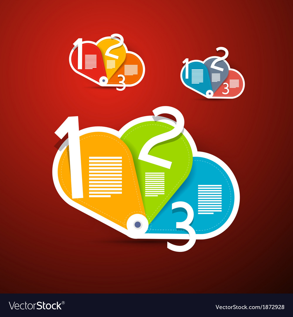 Progress steps for tutorial infographics Vector Image