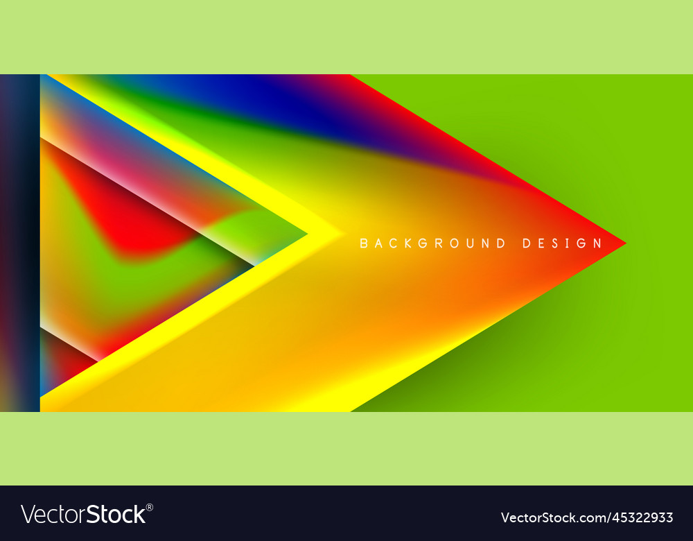 Abstract background with overlapping triangles Vector Image