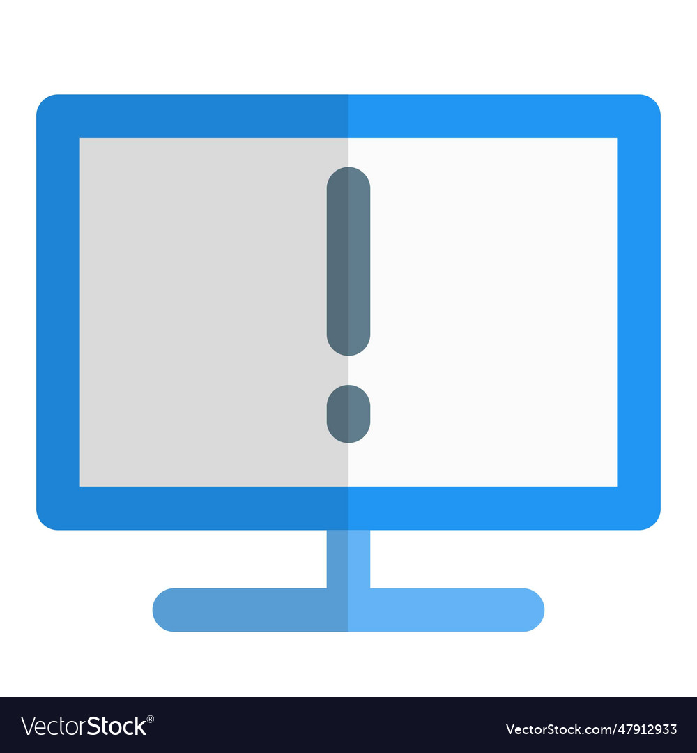 Alert warning indication in system Royalty Free Vector Image