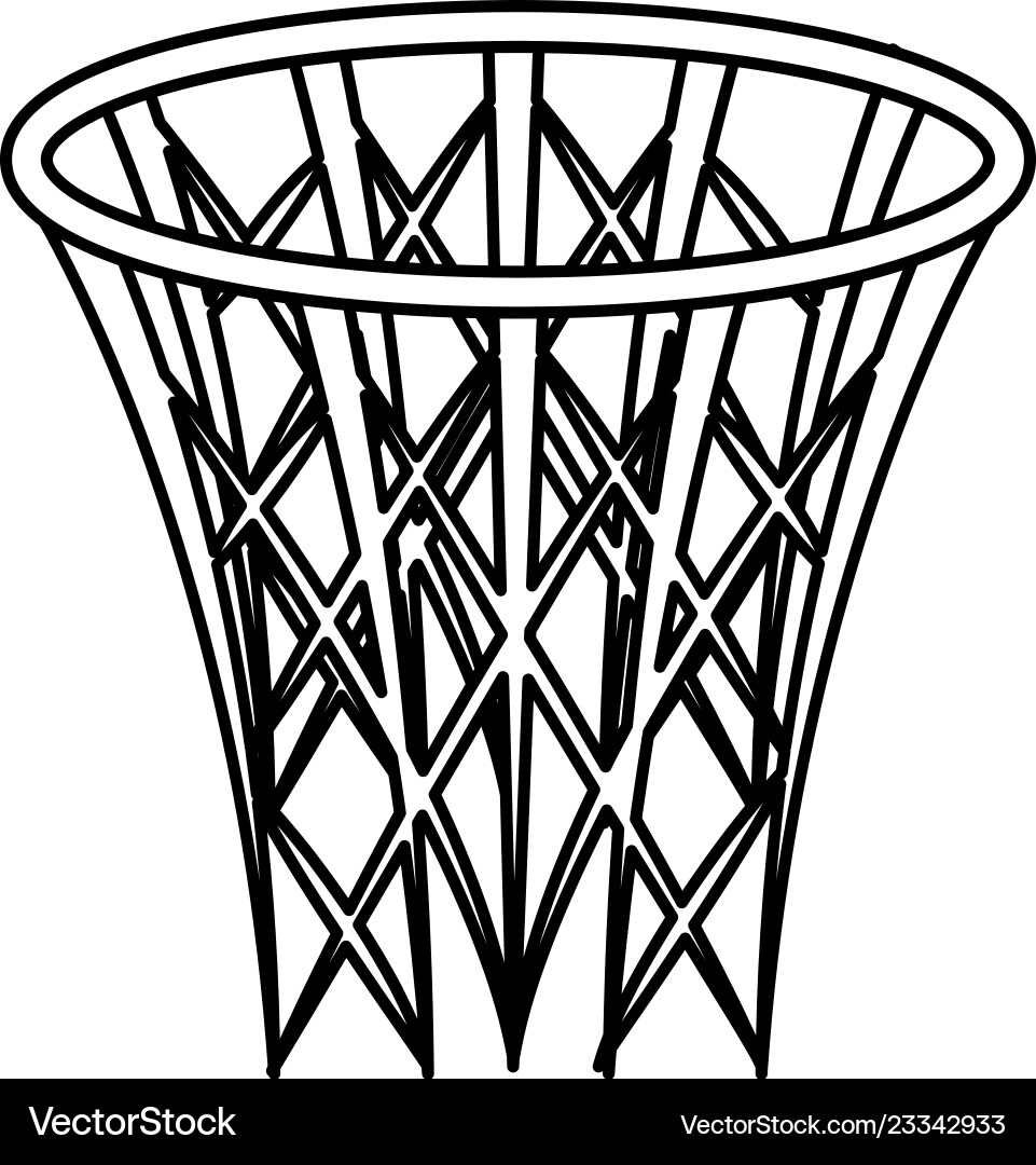 Basketball basket sport icon Royalty Free Vector Image