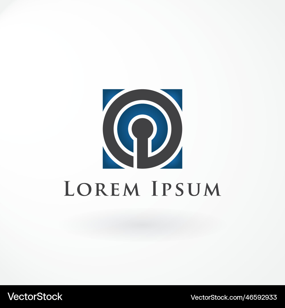 Logo symbol is digital signal wireless and wave Vector Image