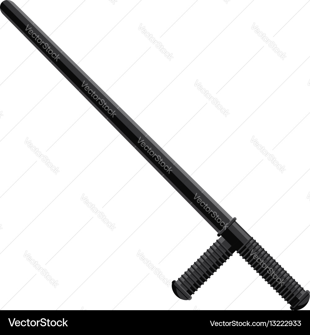 Long rubber baton icon cartoon style Royalty Free Vector