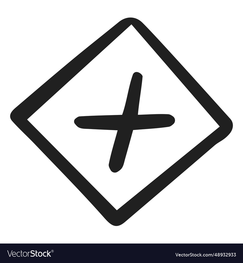 Multiply math doodle Royalty Free Vector Image