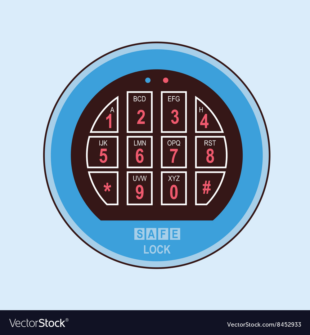 Safe lock Royalty Free Vector Image - VectorStock