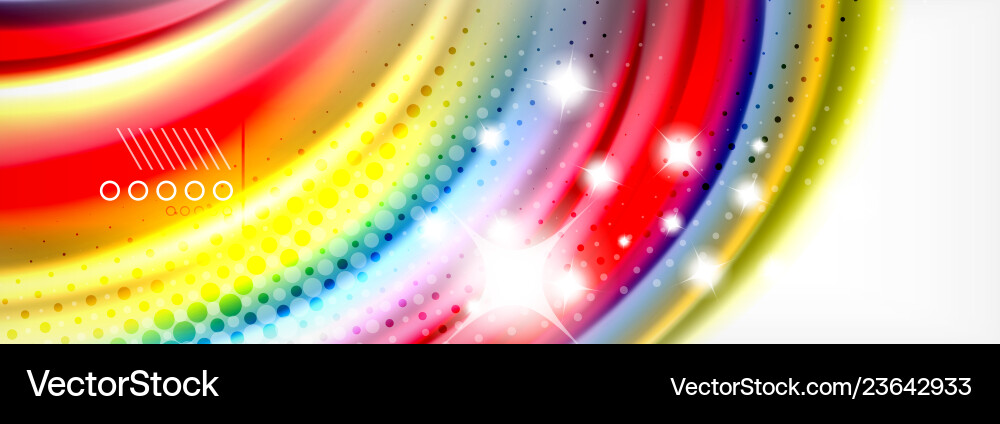 Smooth liquid blur wave background color flow Vector Image