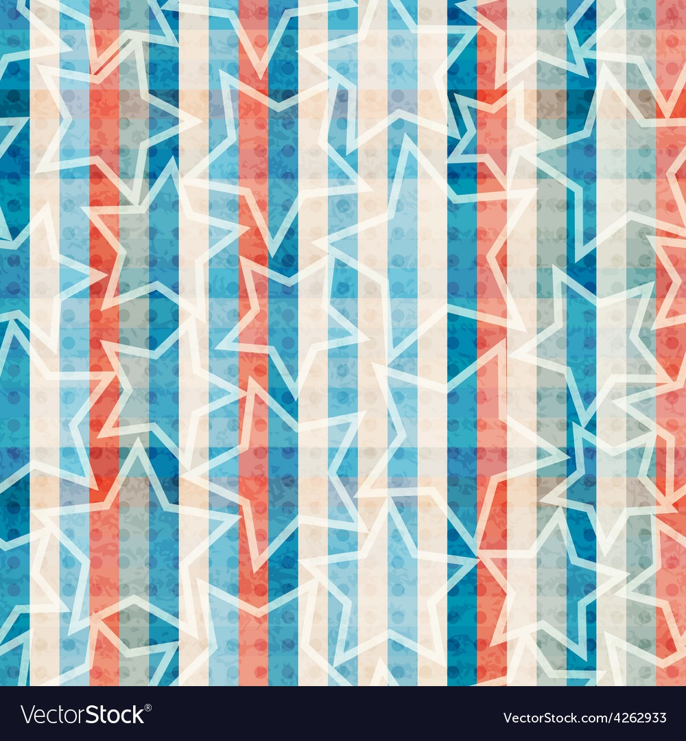 Star seamless pattern Royalty Free Vector Image