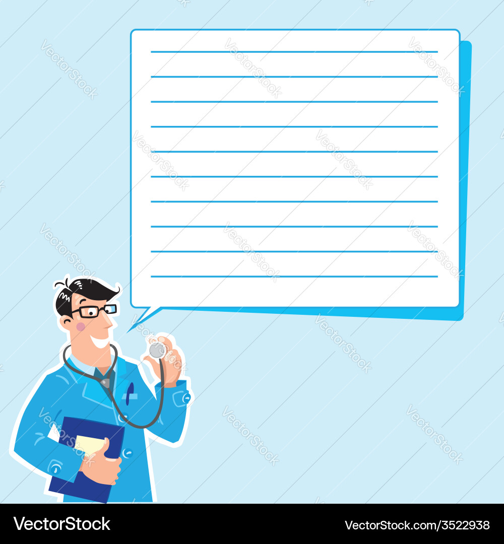 Family doctor design template Royalty Free Vector Image