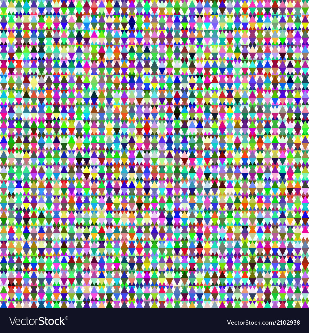 Seamless pattern from multicolored triangles Vector Image