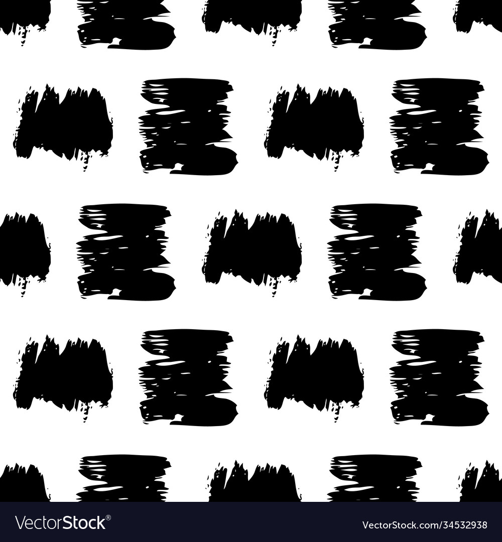 Seamless pattern with hand drawn scribble smears Vector Image