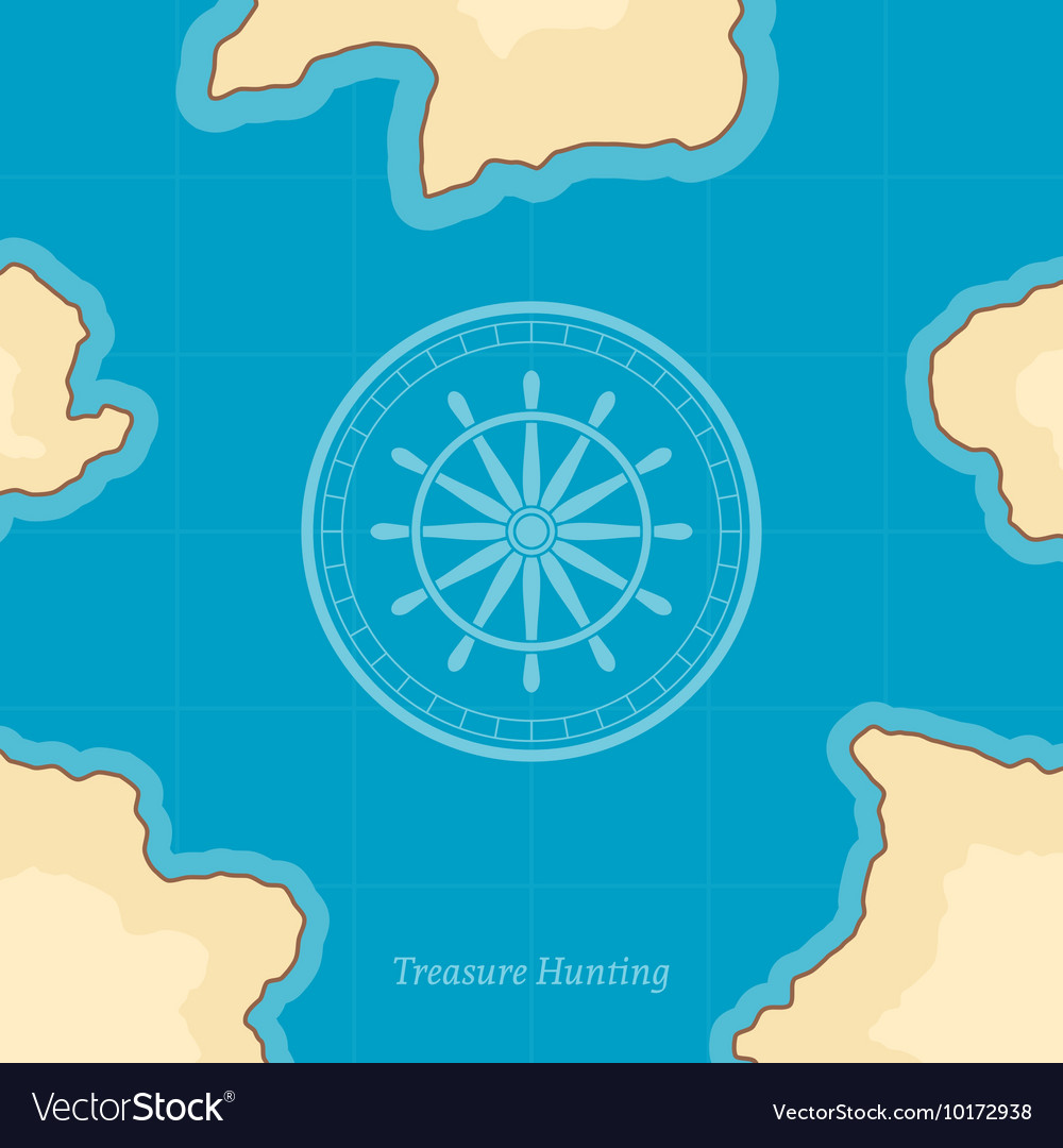 Treasure map background Royalty Free Vector Image